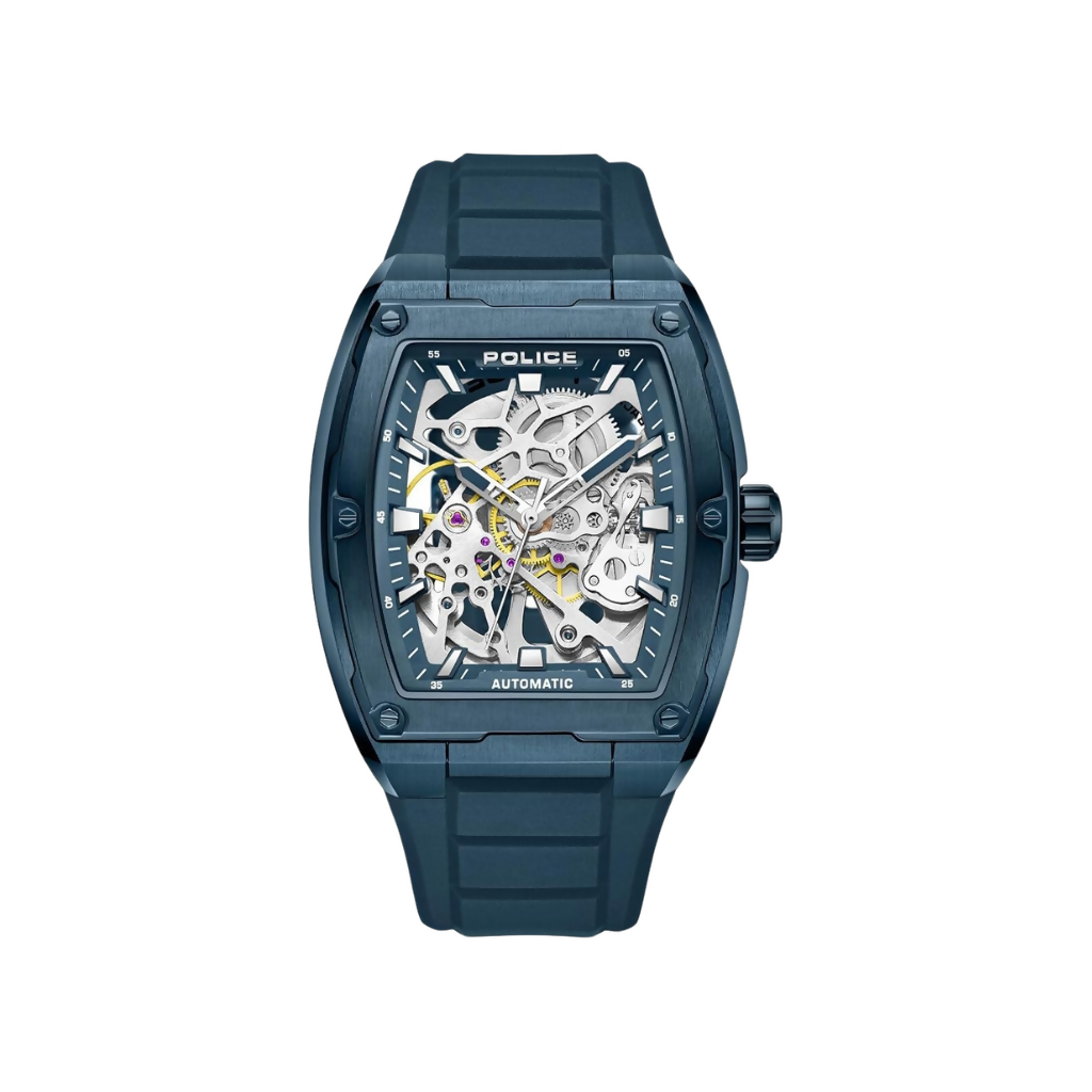POLICE Skeletor | Skeleton Automatic Watch with Silicone Strap