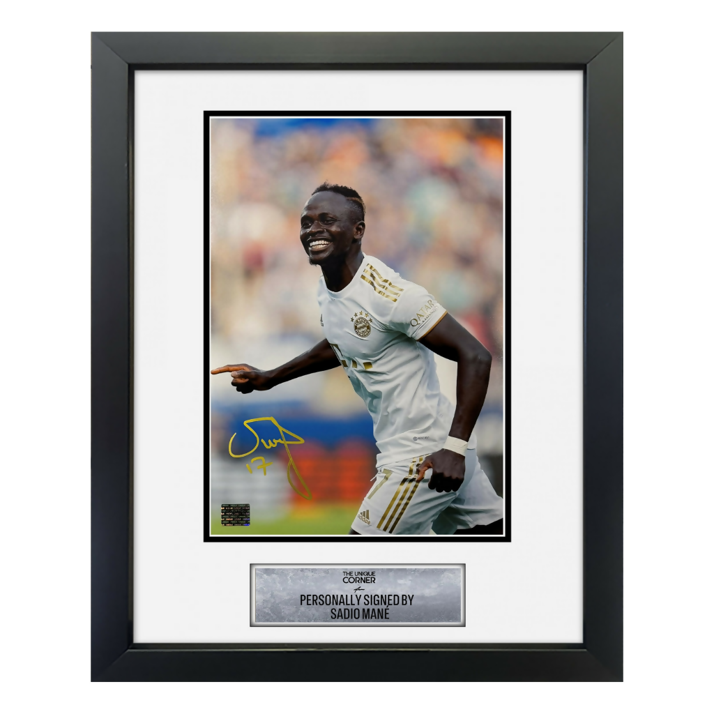 Sadio Mané Signed Photograph – Framed Football Memorabilia | Thameen